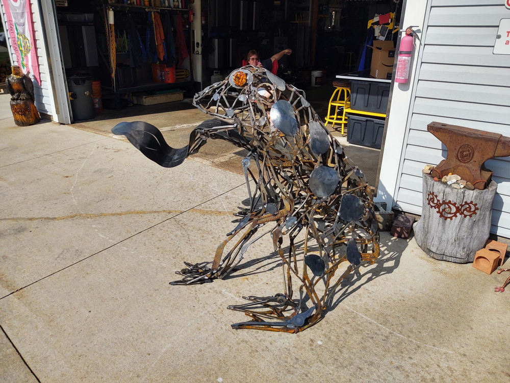 Built By Pottsy llc. Pepe Is Ready For Powdwer Coat!